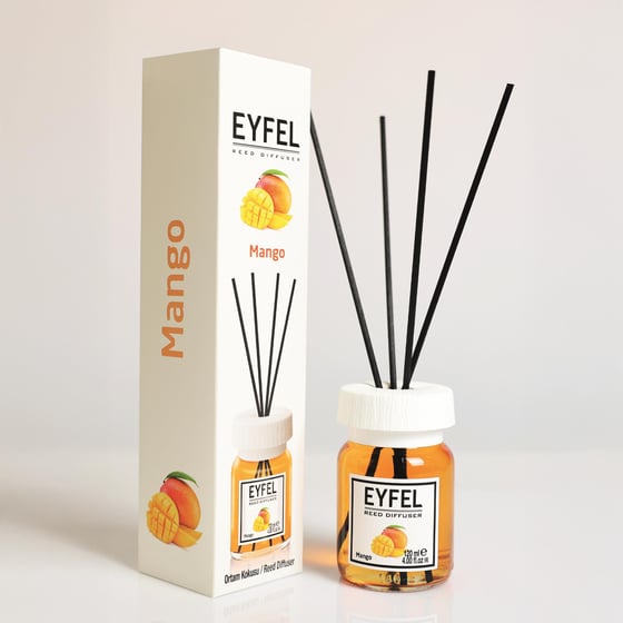 Eyfel Cosmetic reed diffuser - mango - Eyfel geurstokjes mango – Eyfel ...